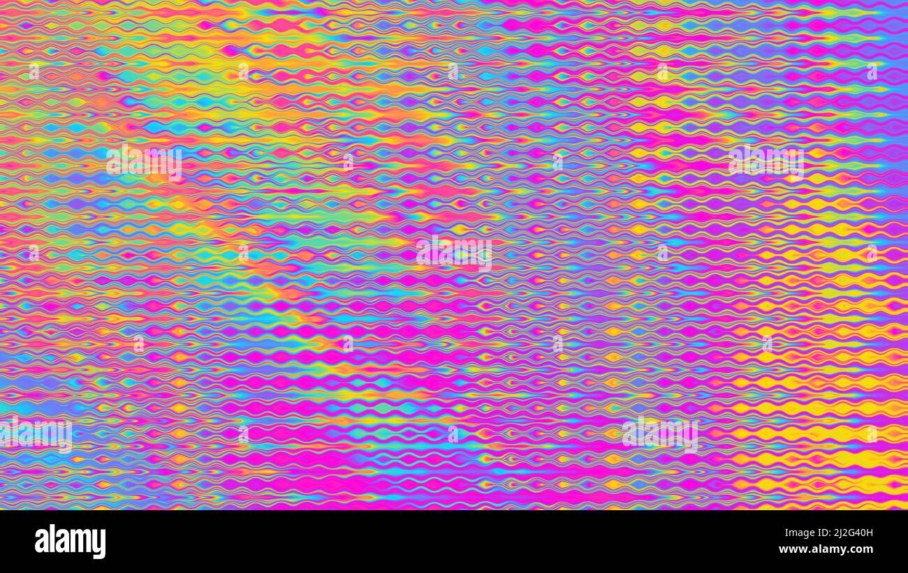 An illustration of trippy psychedelic rainbow op art glass refraction ...