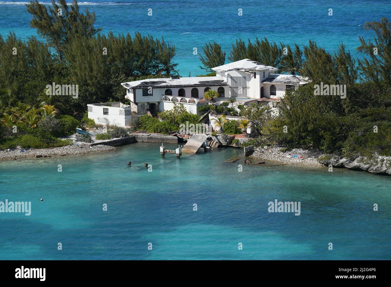 The beach view from The Royal Caribbean, Labadee Haiti Stock Photo - Alamy