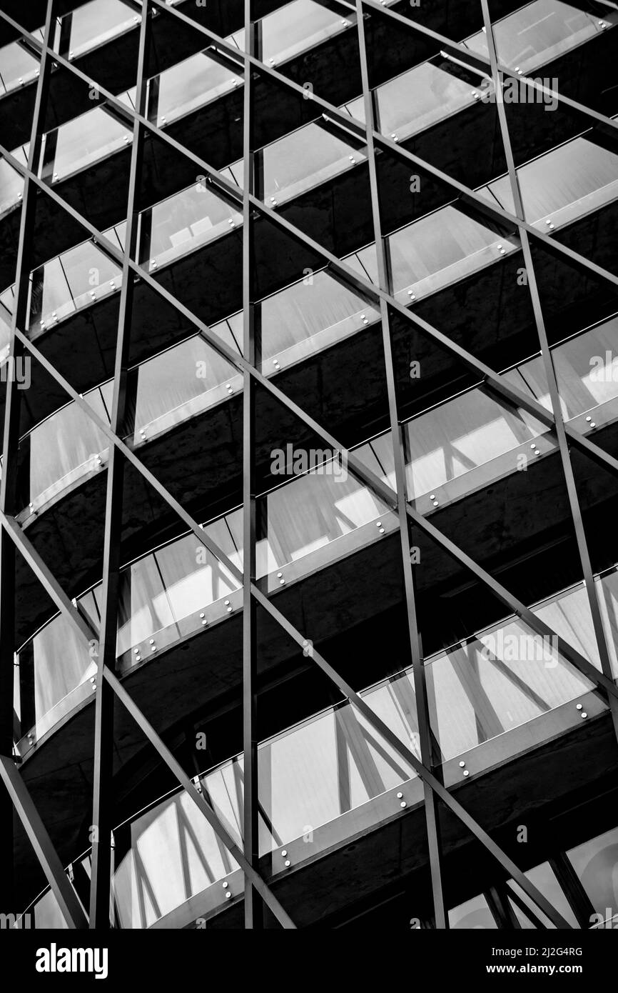 Metal construction, geometric design, abstract geometric background ...