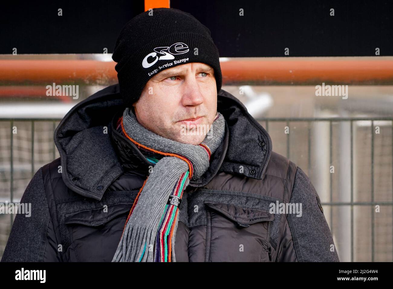 VOLENDAM, NETHERLANDS - APRIL 1: head coach Bob Peeters of TOP Oss ...