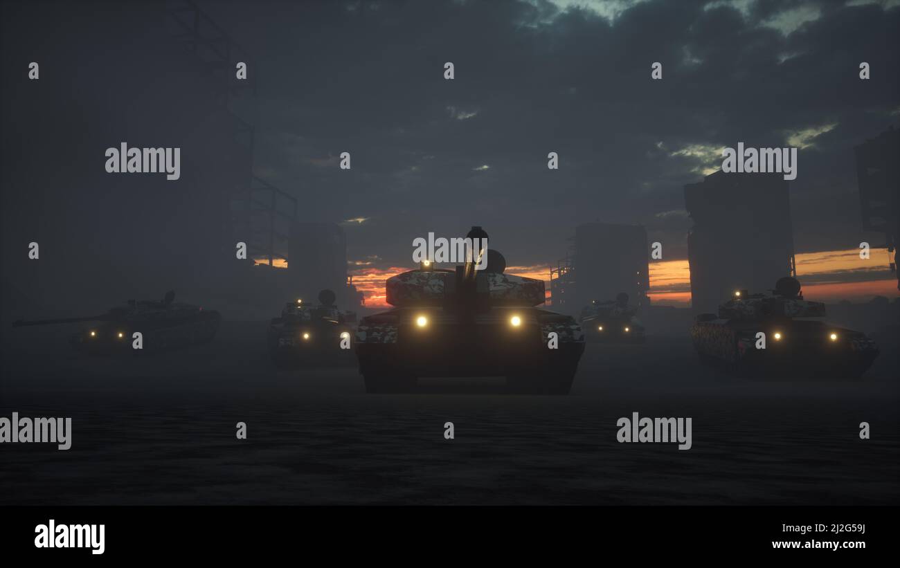 Cg rendering battle tanks hi-res stock photography and images - Alamy