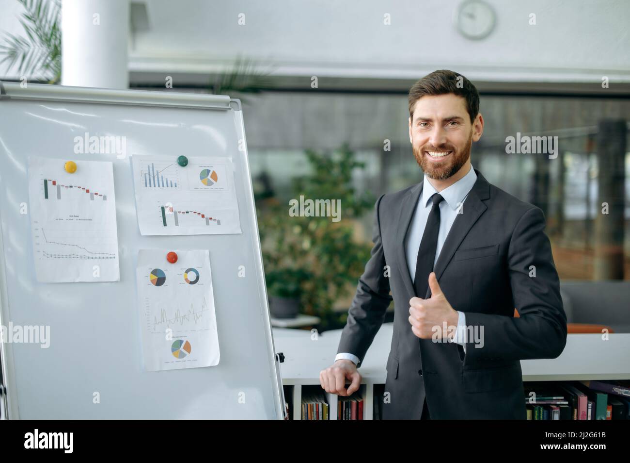 Organized, caucasian businessman, financial controller, strategic ...