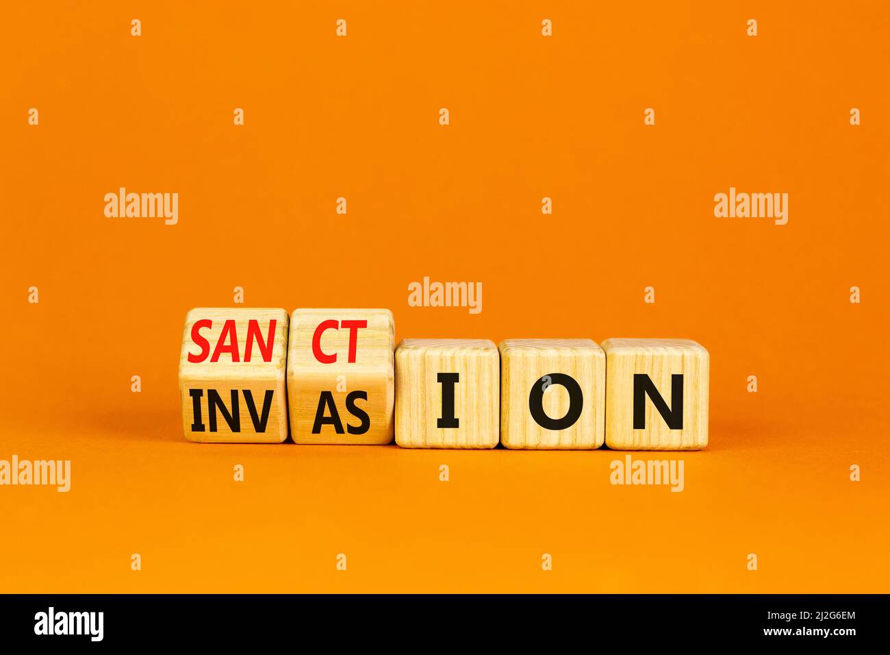Sanction against invasion symbol. Turned cubes and changed the concept ...