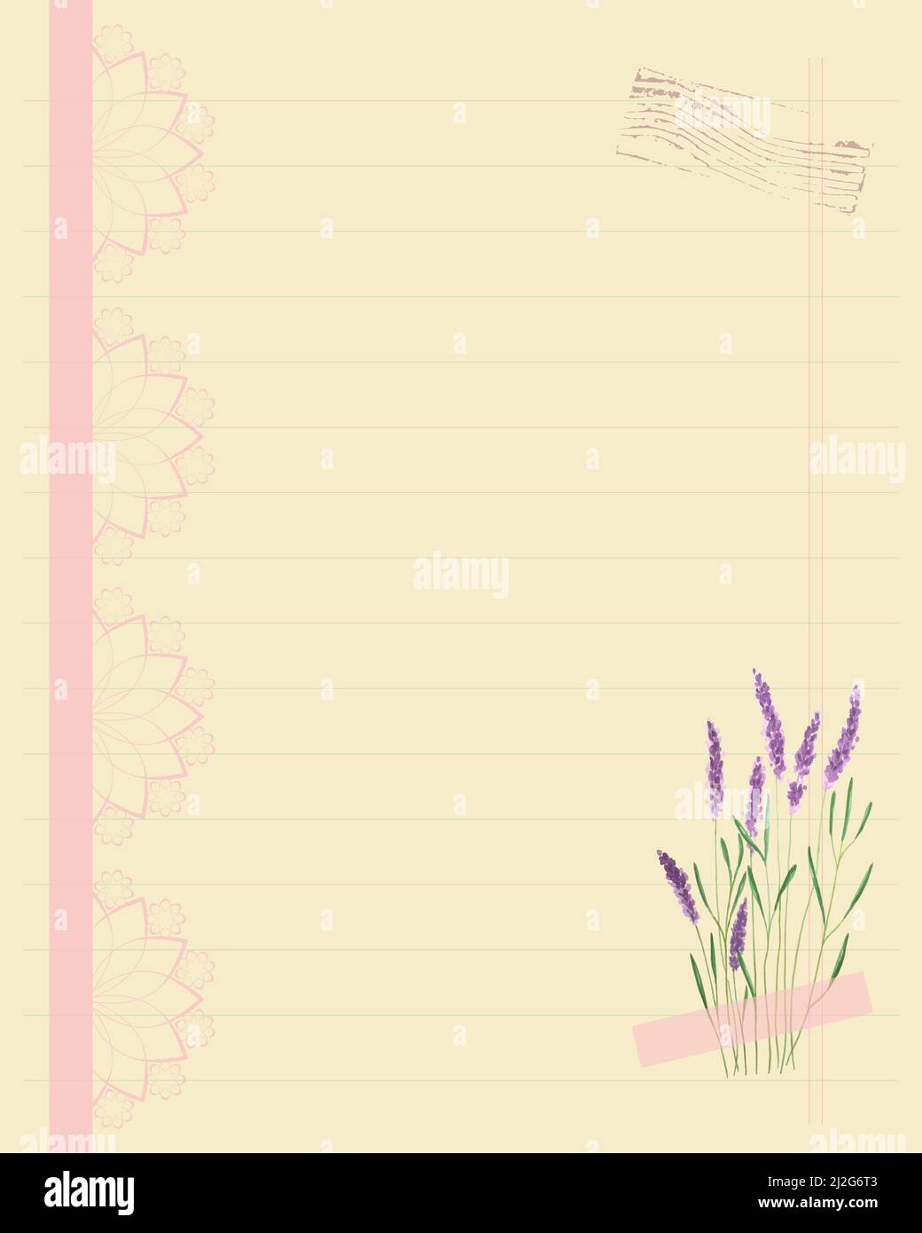 Vintage sheet paper illustration Stock Vector Images - Alamy