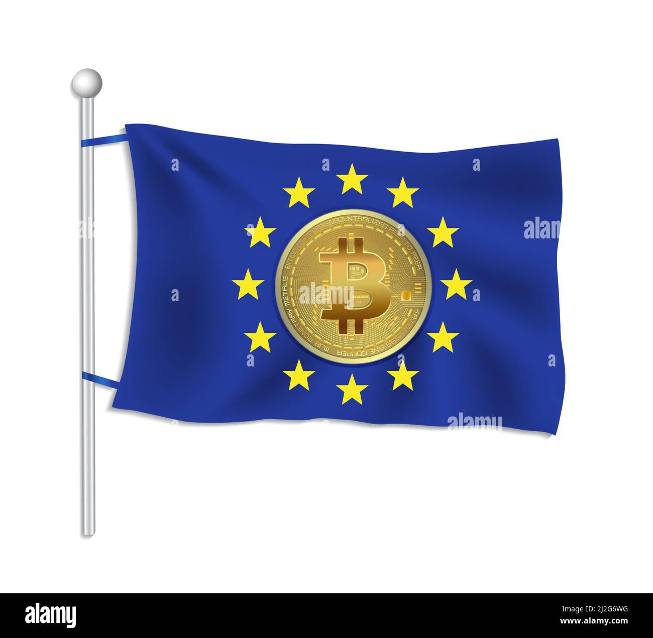 European union flag bitcoin Cut Out Stock Images & Pictures - Alamy