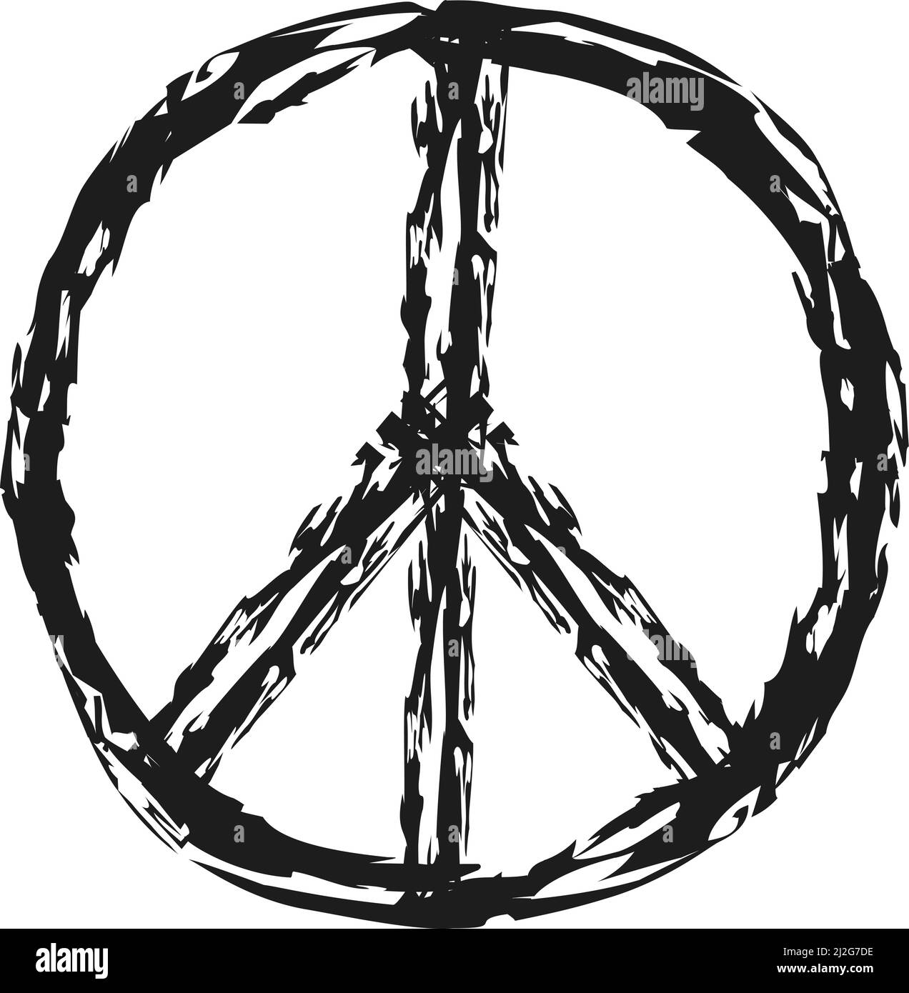 Peace symbol and Sign pacifist Stock Vector Image & Art - Alamy
