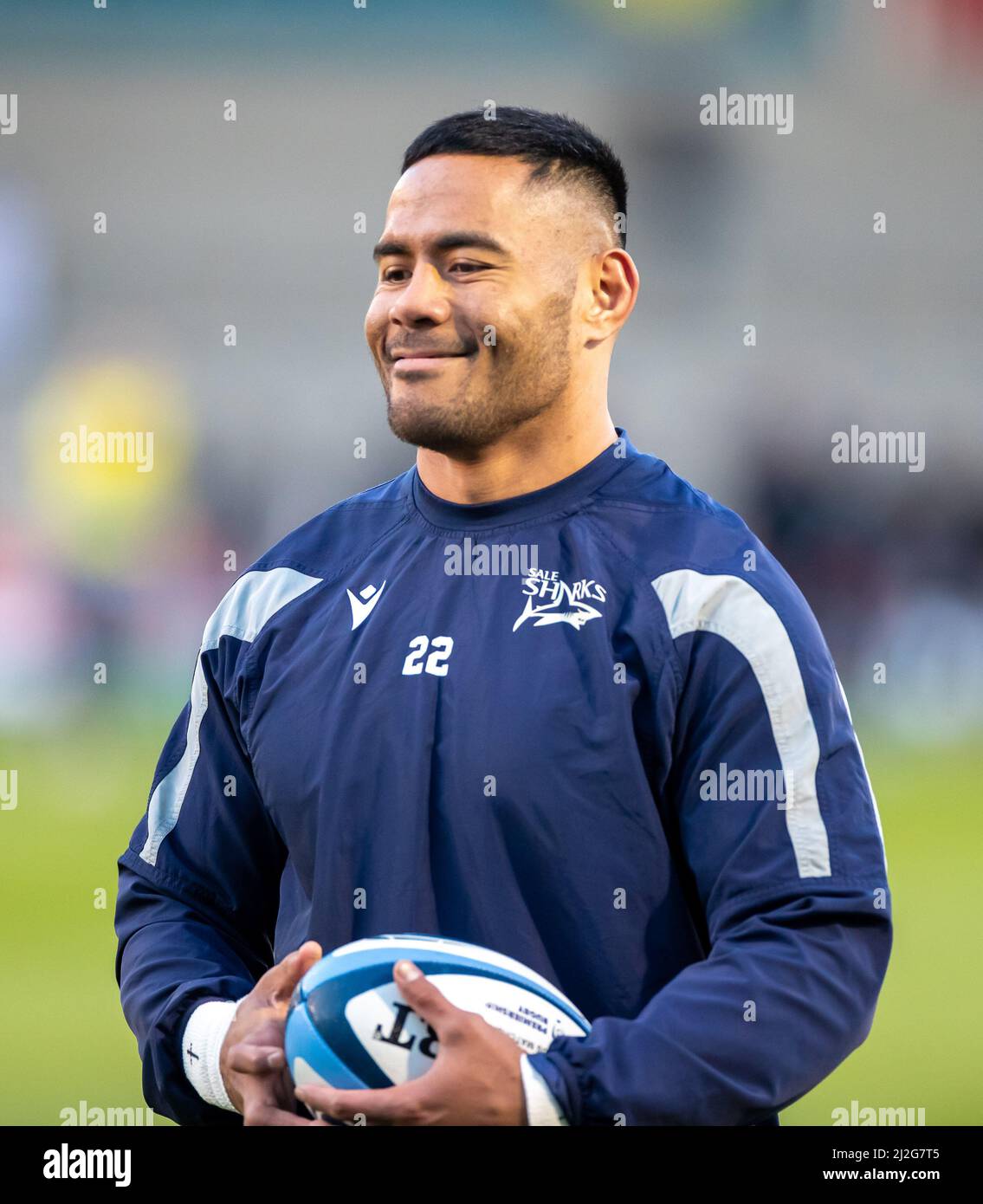 Sale, UK. 1st April 2022 ; AJ Bell Stadium, Sale, England; Gallagher ...