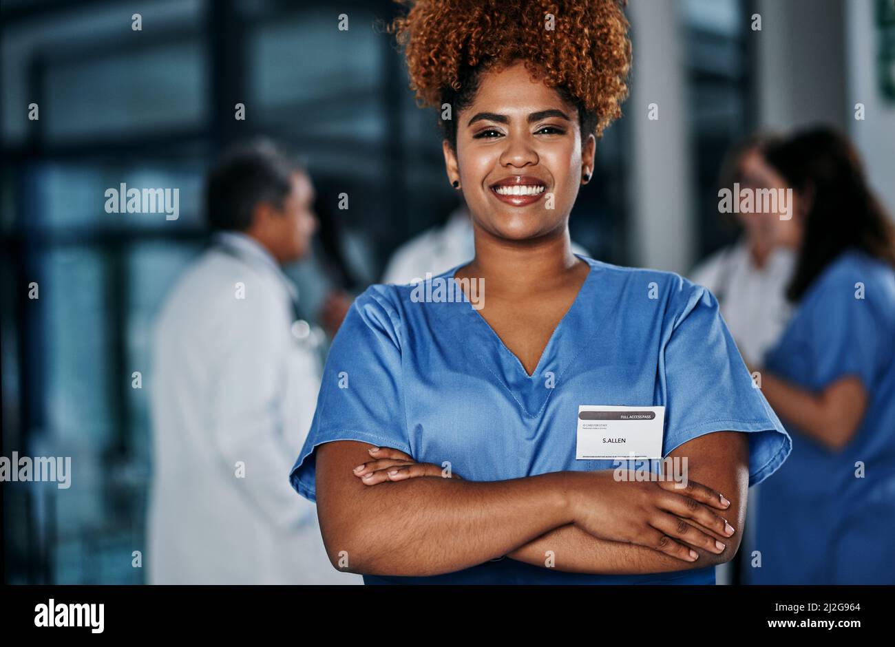 Keeping your health in expert hands. Portrait of a confident young ...