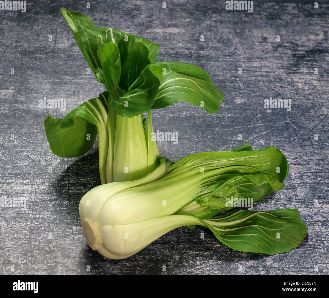 pair of Pak choi Stock Photo - Alamy