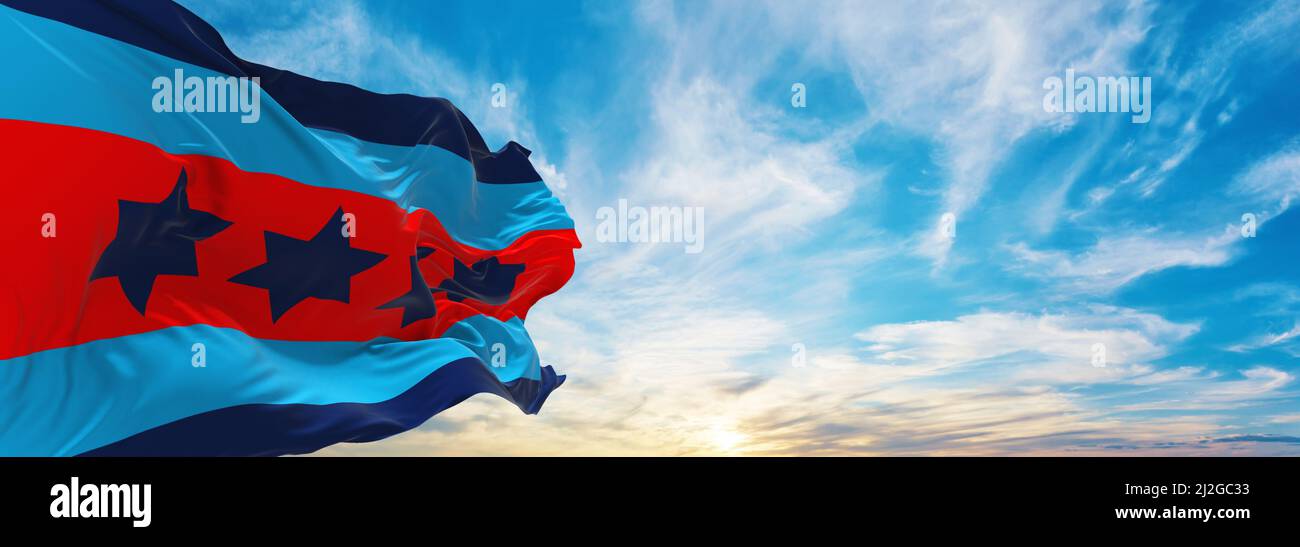 flag of Australian Air Chief Marshal Officer Distinguishing at cloudy ...
