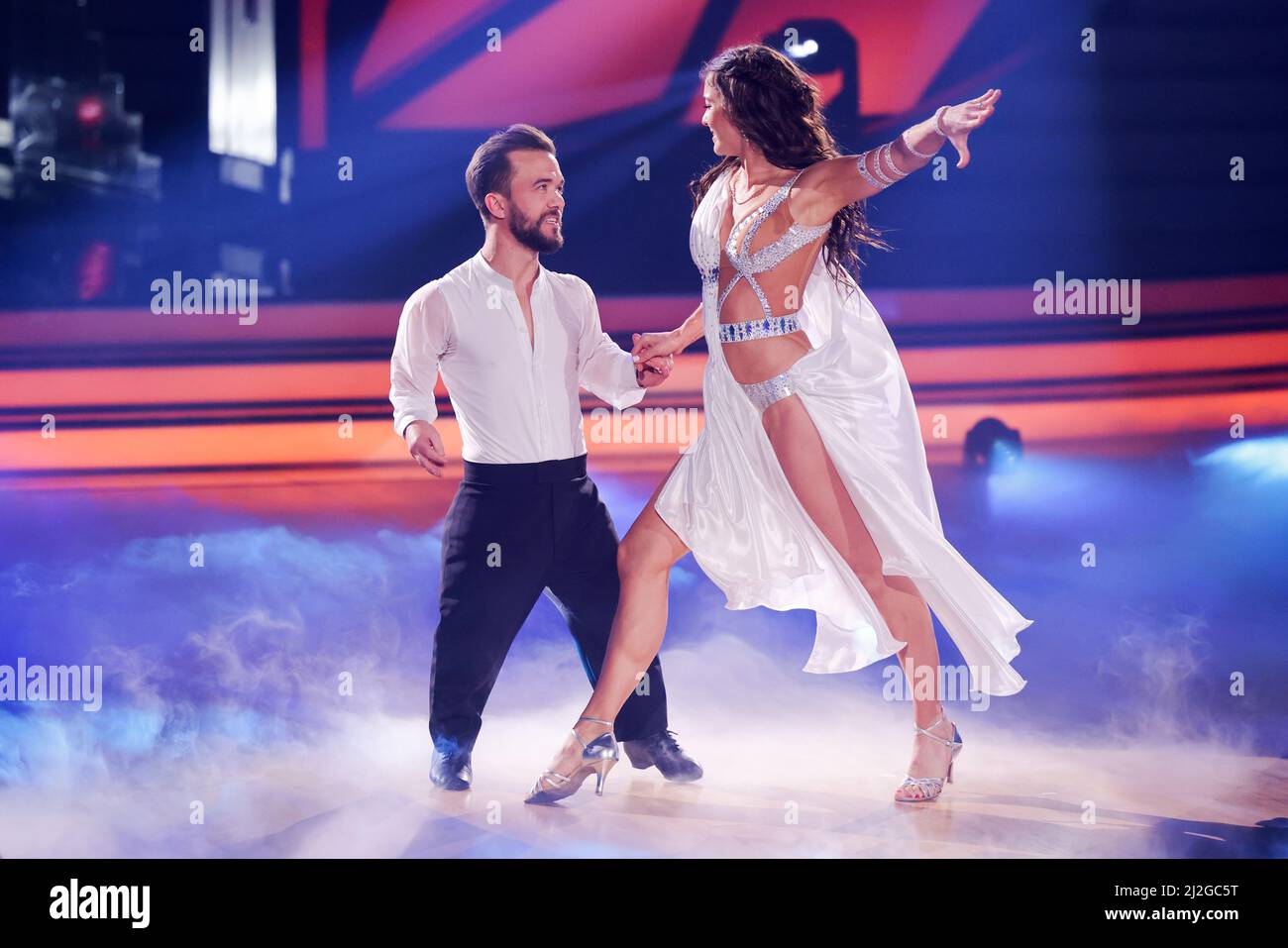 Cologne, Germany. 01st Apr, 2022. Mathias Mester, athlete, and Renata ...