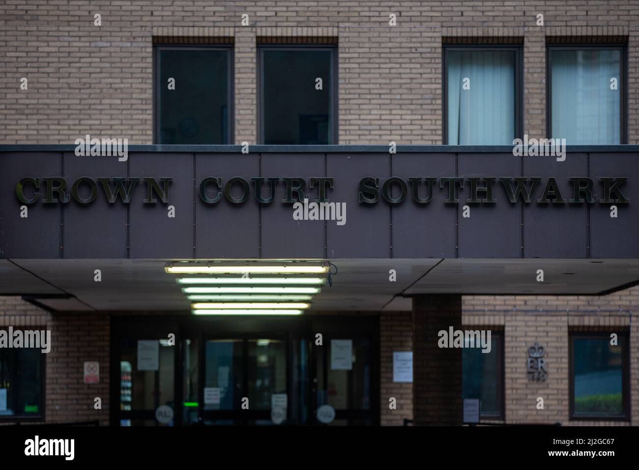 London, England, UK. 1st Apr, 2022. Southwark Crown Court building in ...