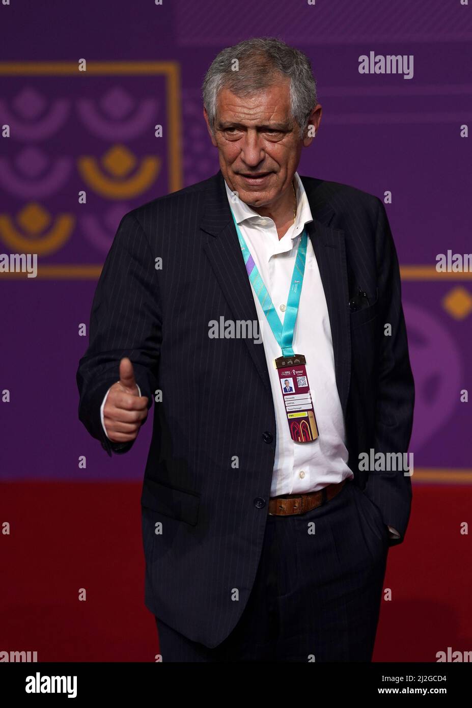 Portugal manager Fernando Santos during the FIFA World Cup Qatar 2022 ...