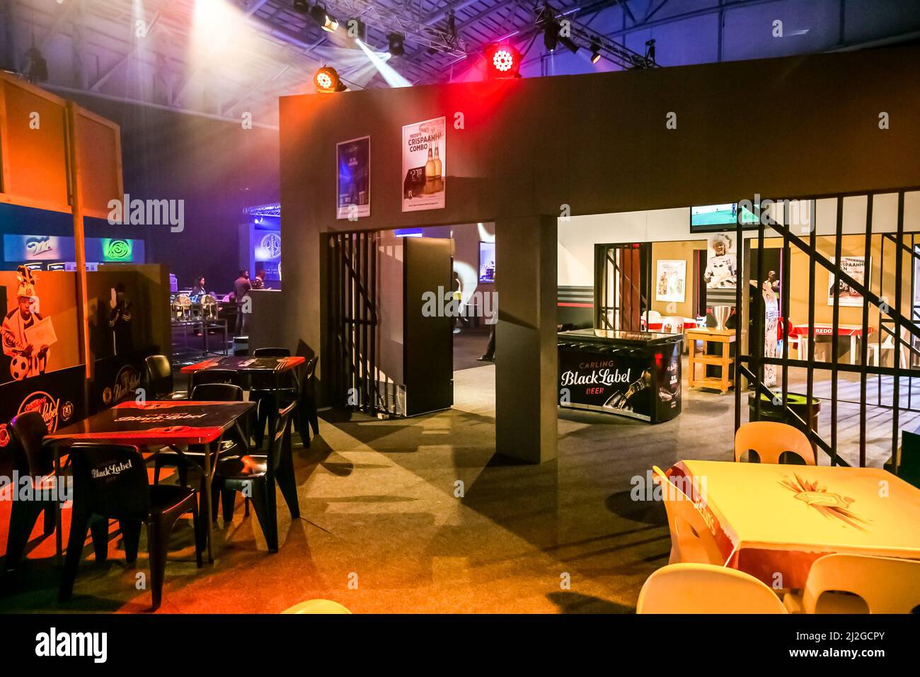 Cape Town, South Africa - April 20, 2016: Interior of Alcohol Bar and ...