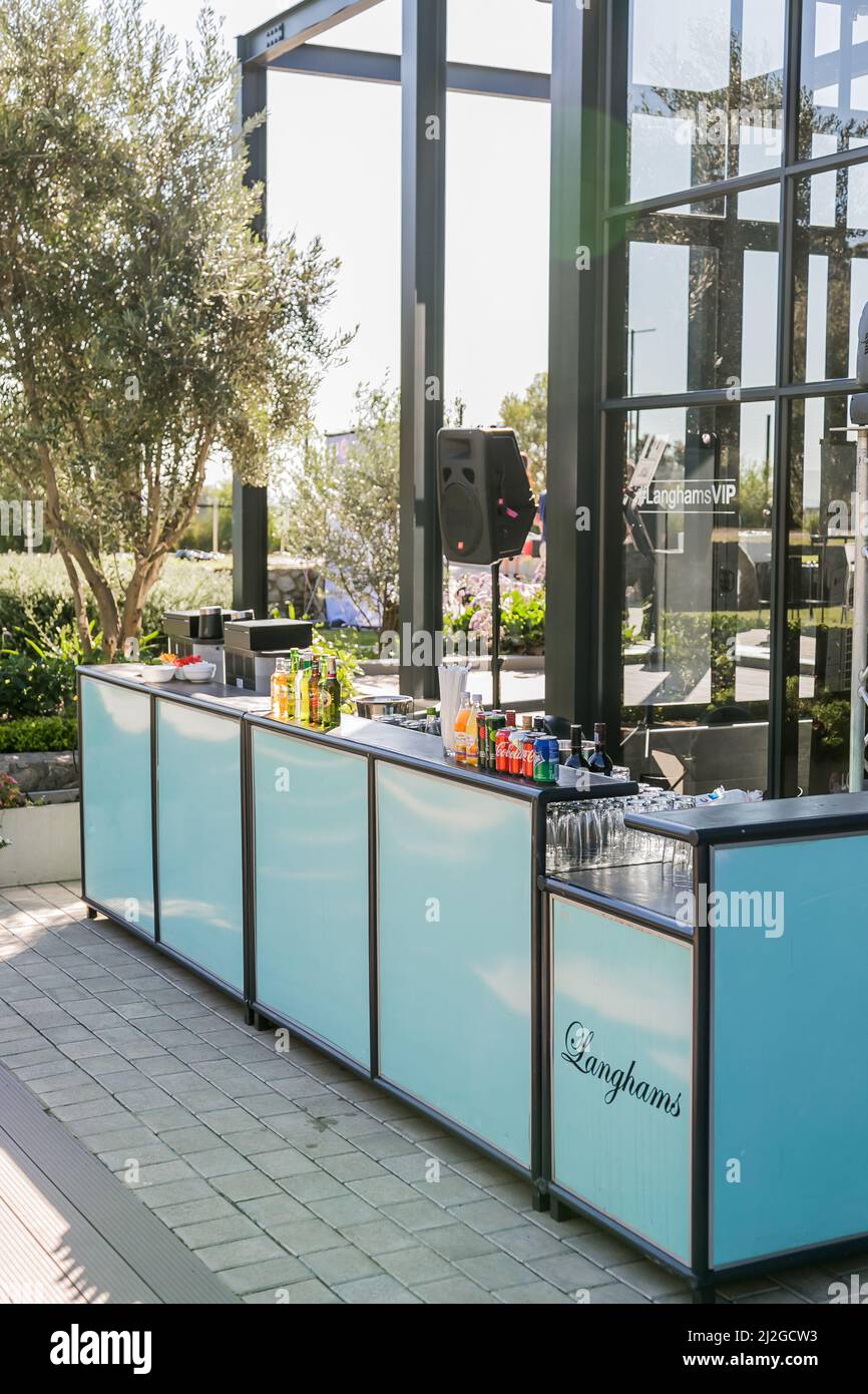 Johannesburg, South Africa - May 18, 2017: Outdoor bar for garden event ...