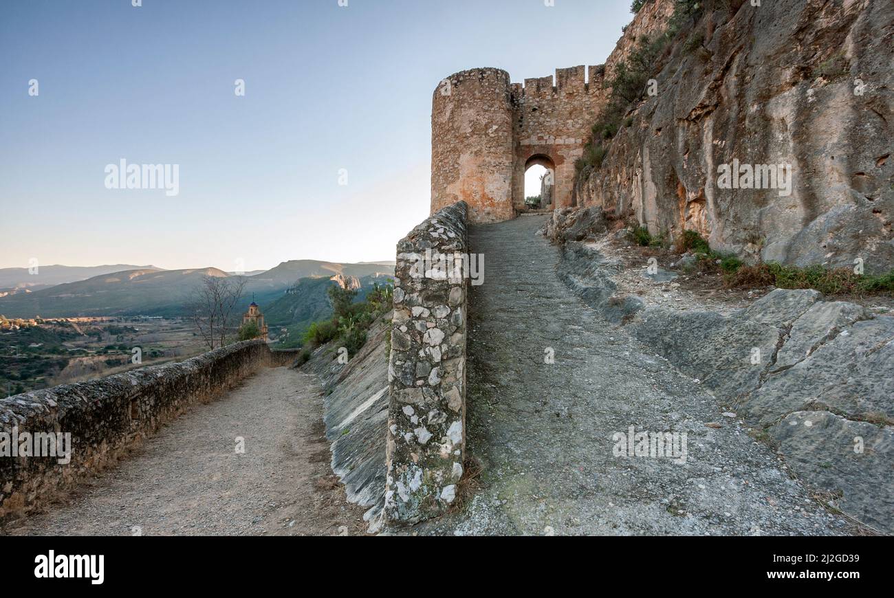 Medieval castle Chulilla, Valencia province, Spain Stock Photo - Alamy