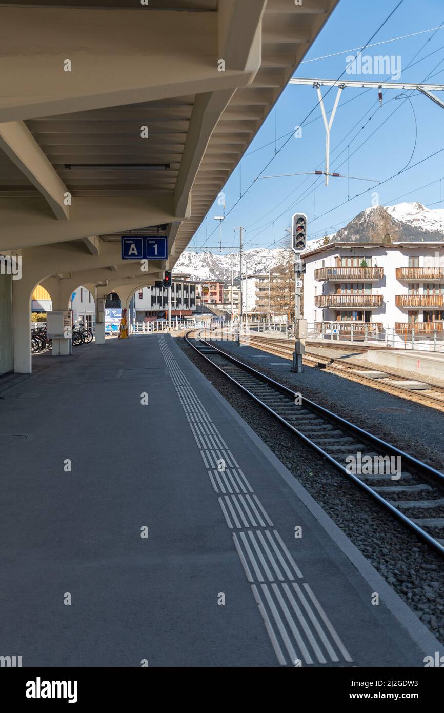 Davos rail station hi-res stock photography and images - Alamy