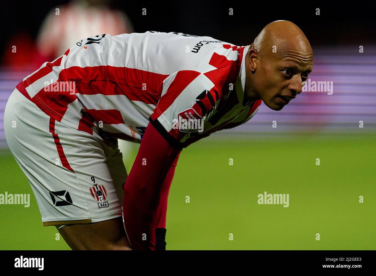 VOLENDAM, NETHERLANDS - APRIL 1: Kay Tejan of TOP Oss during the Dutch ...
