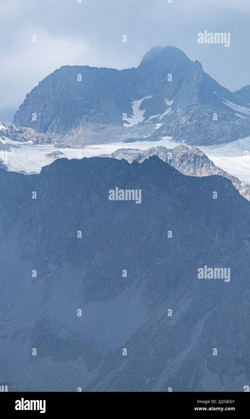 The peaks and glaciers of the Bernina group: one of the mountains of ...