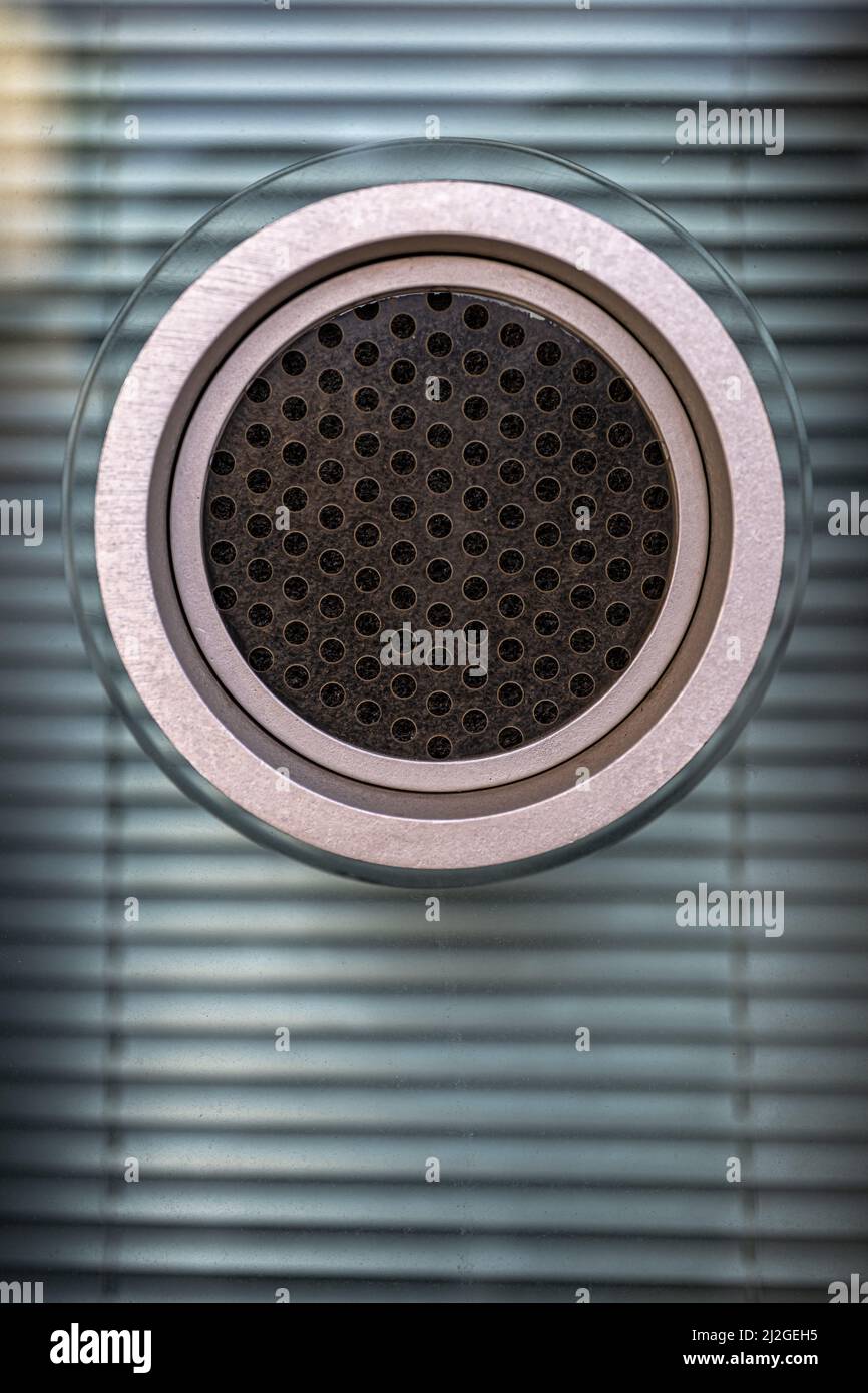 Details on a Stadium Counter Window Stock Photo - Alamy
