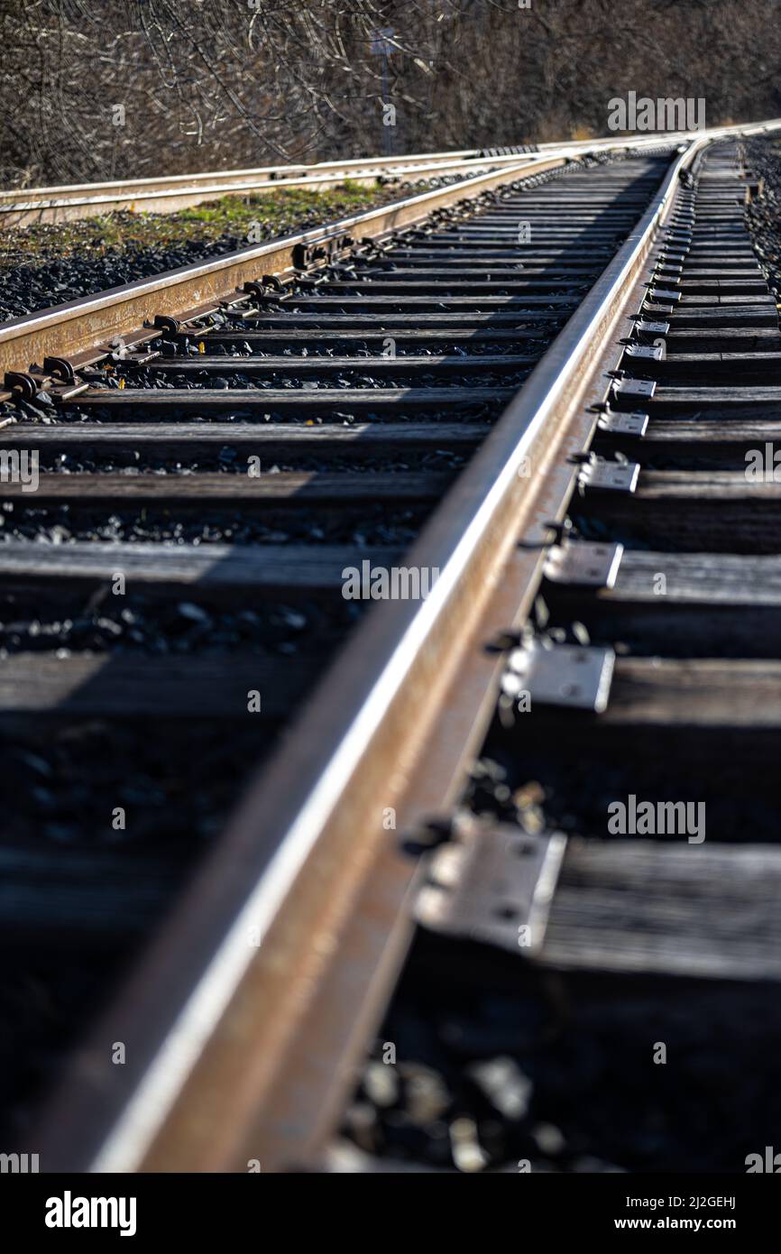 Old Railroad Tracks in Washington State Stock Photo - Alamy