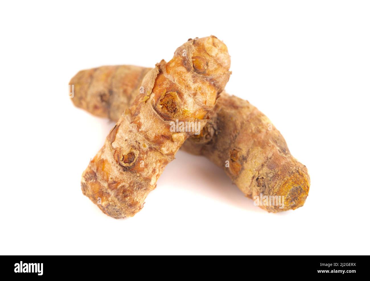 Turmeric Root Isolated on a White Background Stock Photo - Alamy