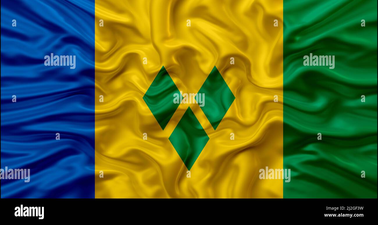 wavy country flags Stock Photo - Alamy