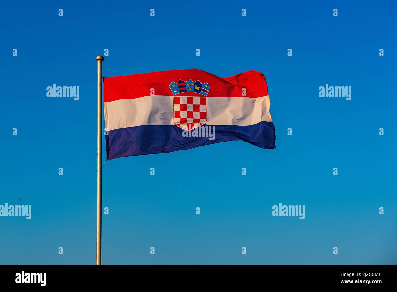 Croatia national flag Stock Photo - Alamy