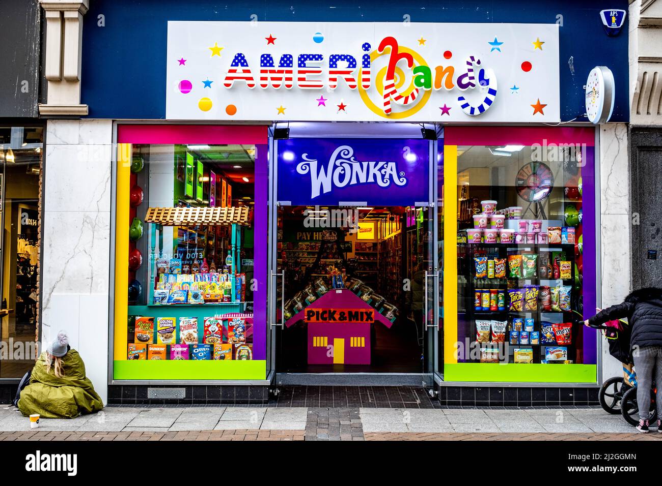 Kingston Upon Thames London UK, April 01 2022, Americandy Theme Candy ...