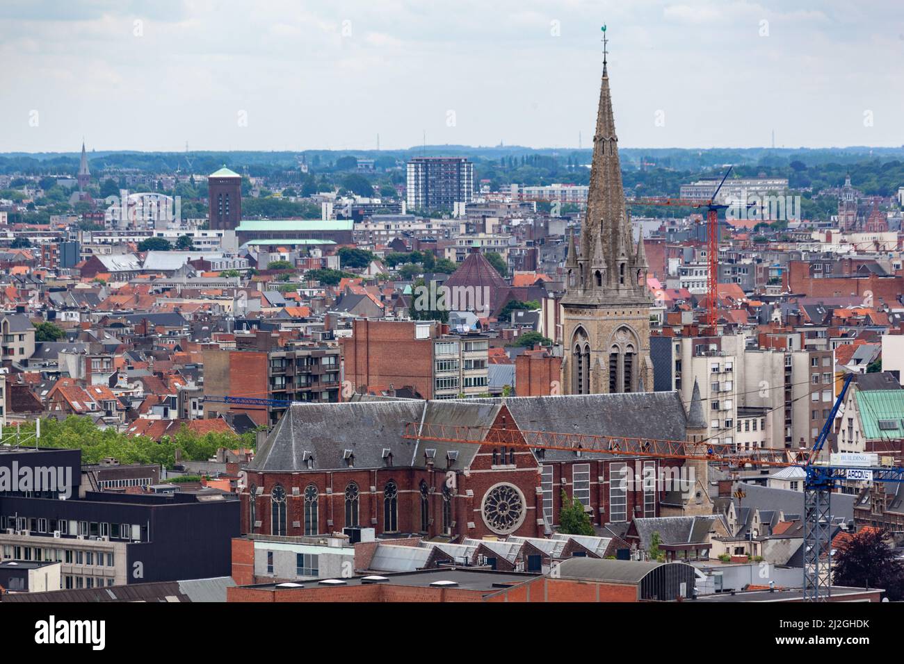The Antwerp cityscape with historical buildings in Belgium Stock Photo ...