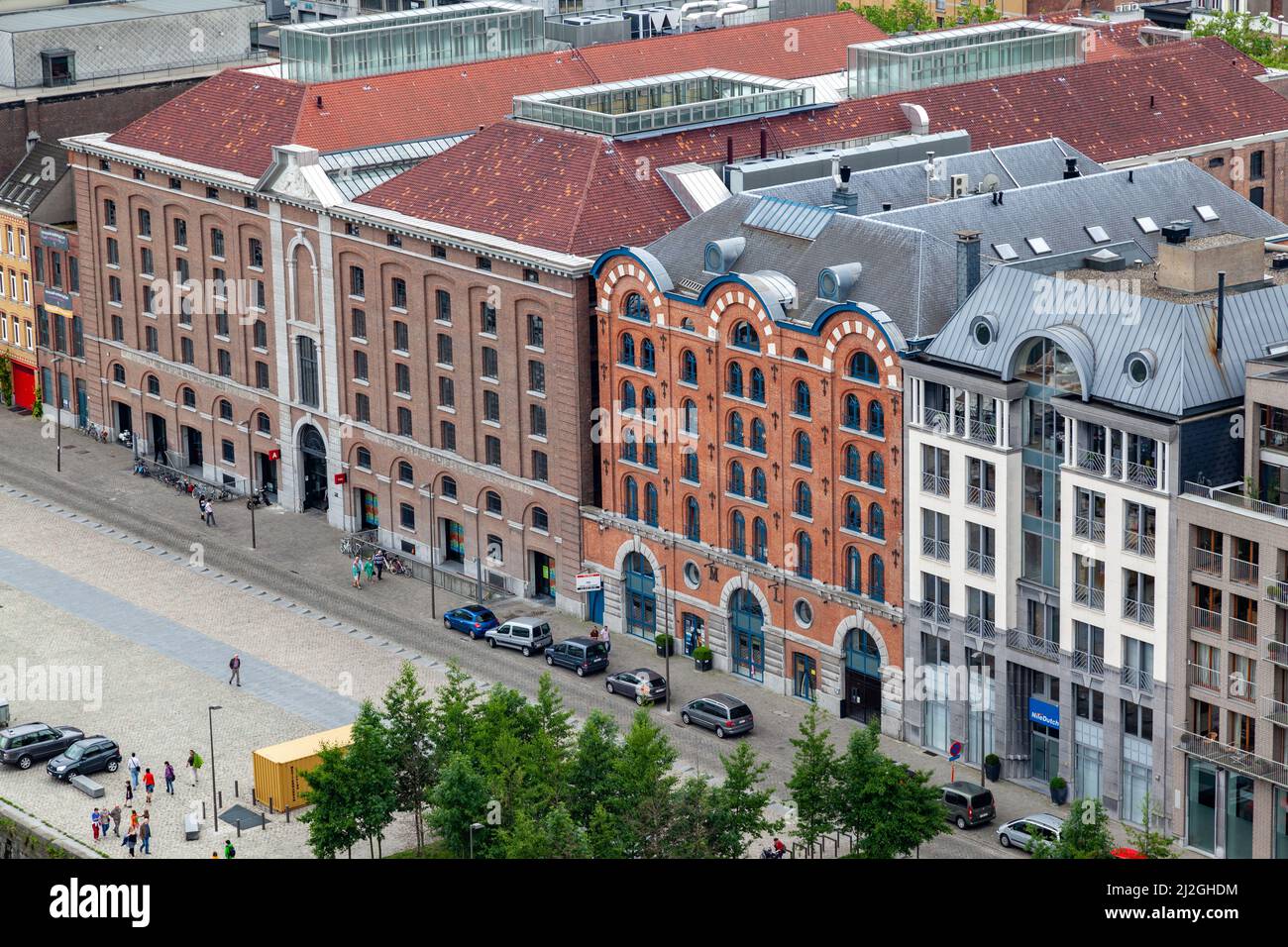 The Antwerp cityscape with historical buildings in Belgium Stock Photo ...