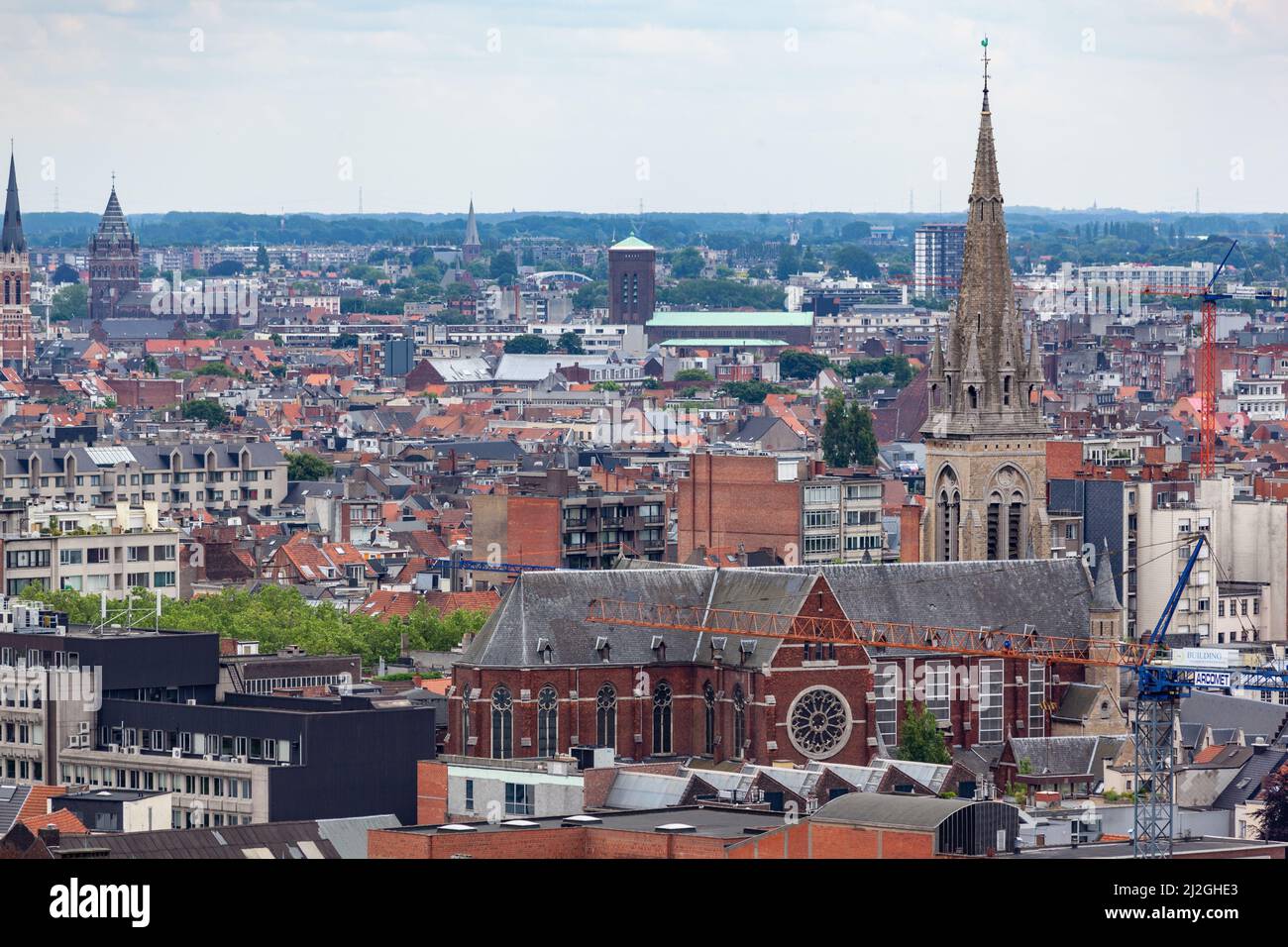 The Antwerp cityscape with historical buildings in Belgium Stock Photo ...