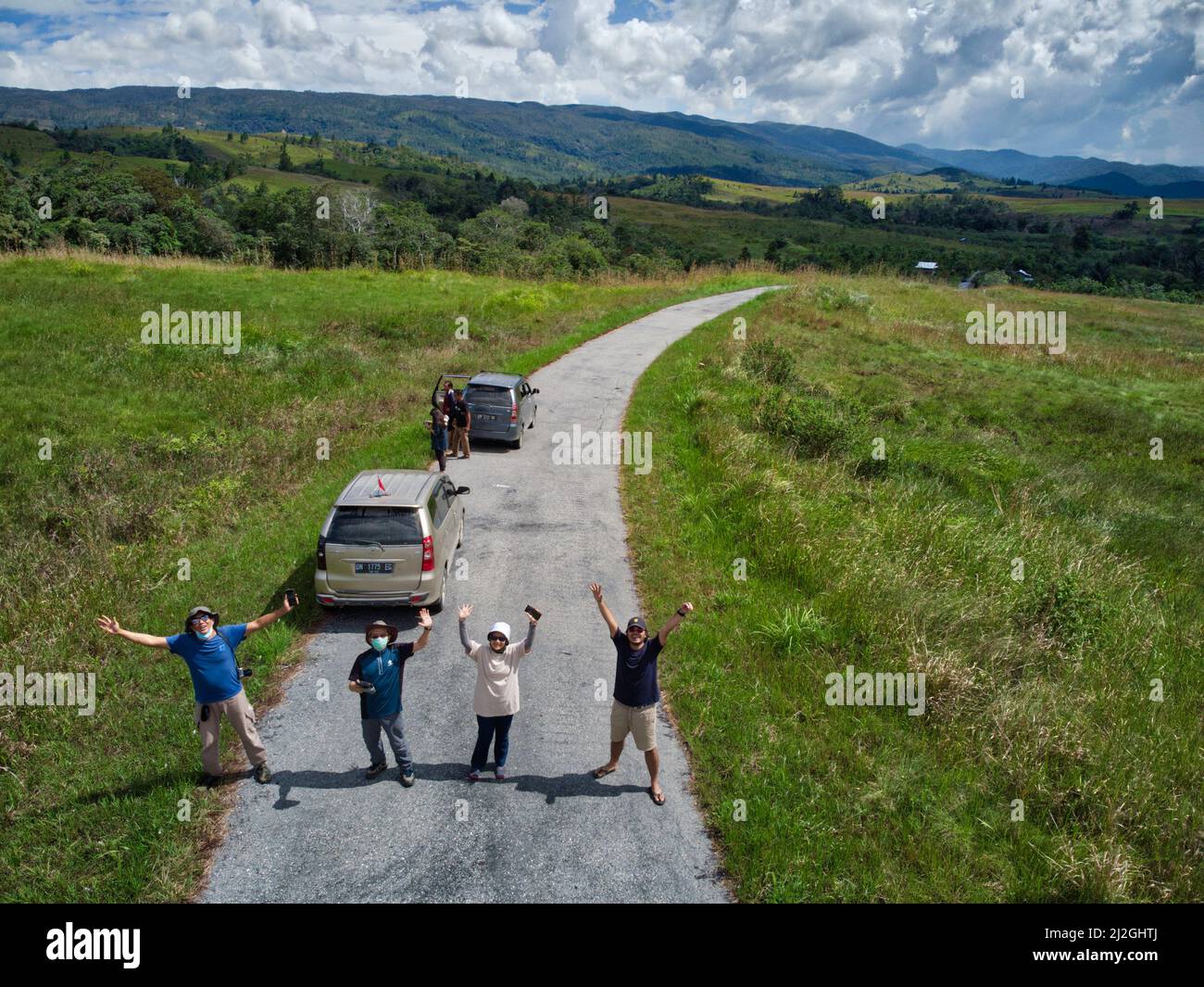 Menuju hutan Lore lindu Taken @Central Sulawesi, Indonesia Stock Photo ...