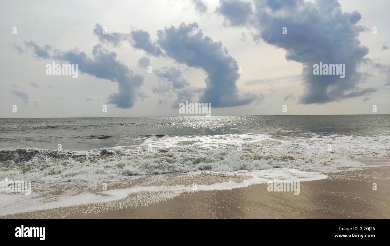 A horizontal shot of a sea Stock Photo - Alamy