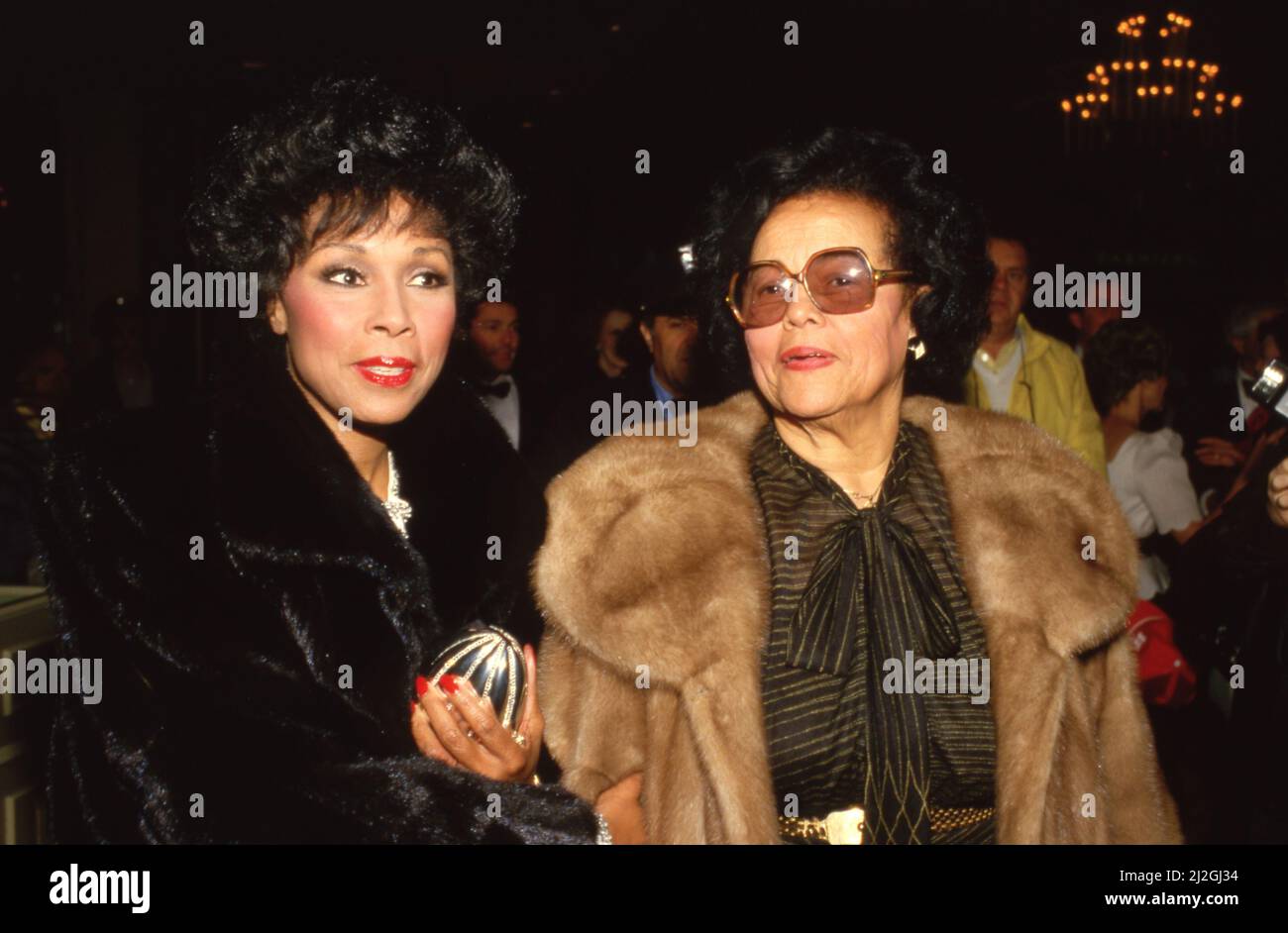 Diahann Carroll and mother Mabel Johnson at The Alzheimer's Disease ...
