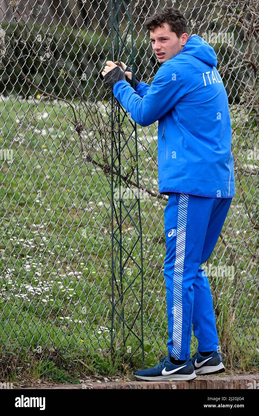 Rome, Italy. 01st Apr, 2022. Italian track and field sprinter Filippo ...
