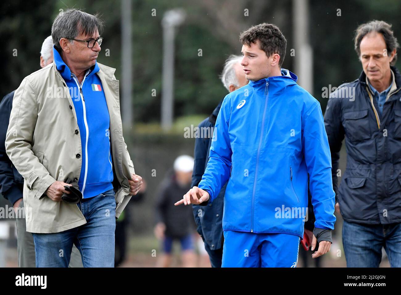 Rome, Italy. 01st Apr, 2022. Italian track and field sprinter Filippo ...