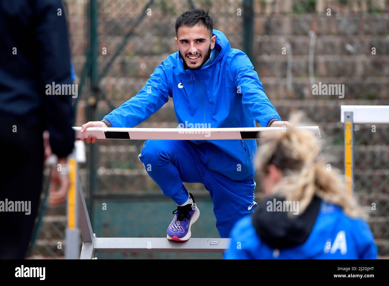 Rome, Italy. 01st Apr, 2022. Italian track and field sprinter Lorenzo ...