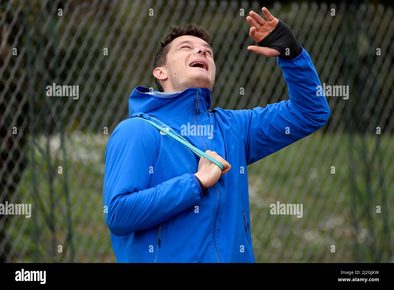 Rome, Italy. 01st Apr, 2022. Italian track and field sprinter Filippo ...