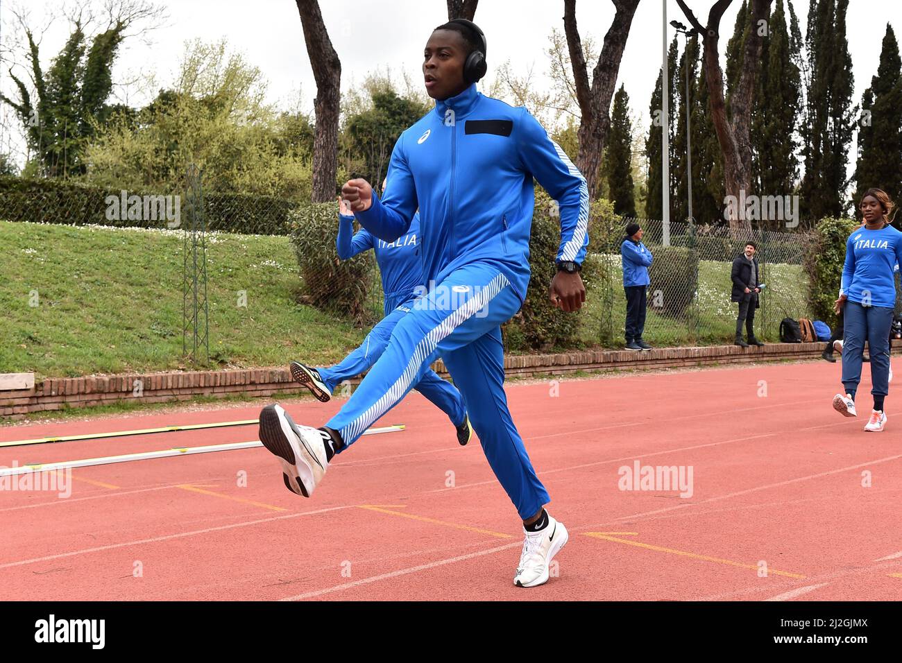 Rome, Italy. 01st Apr, 2022. Italian track and field sprinter Fausto ...