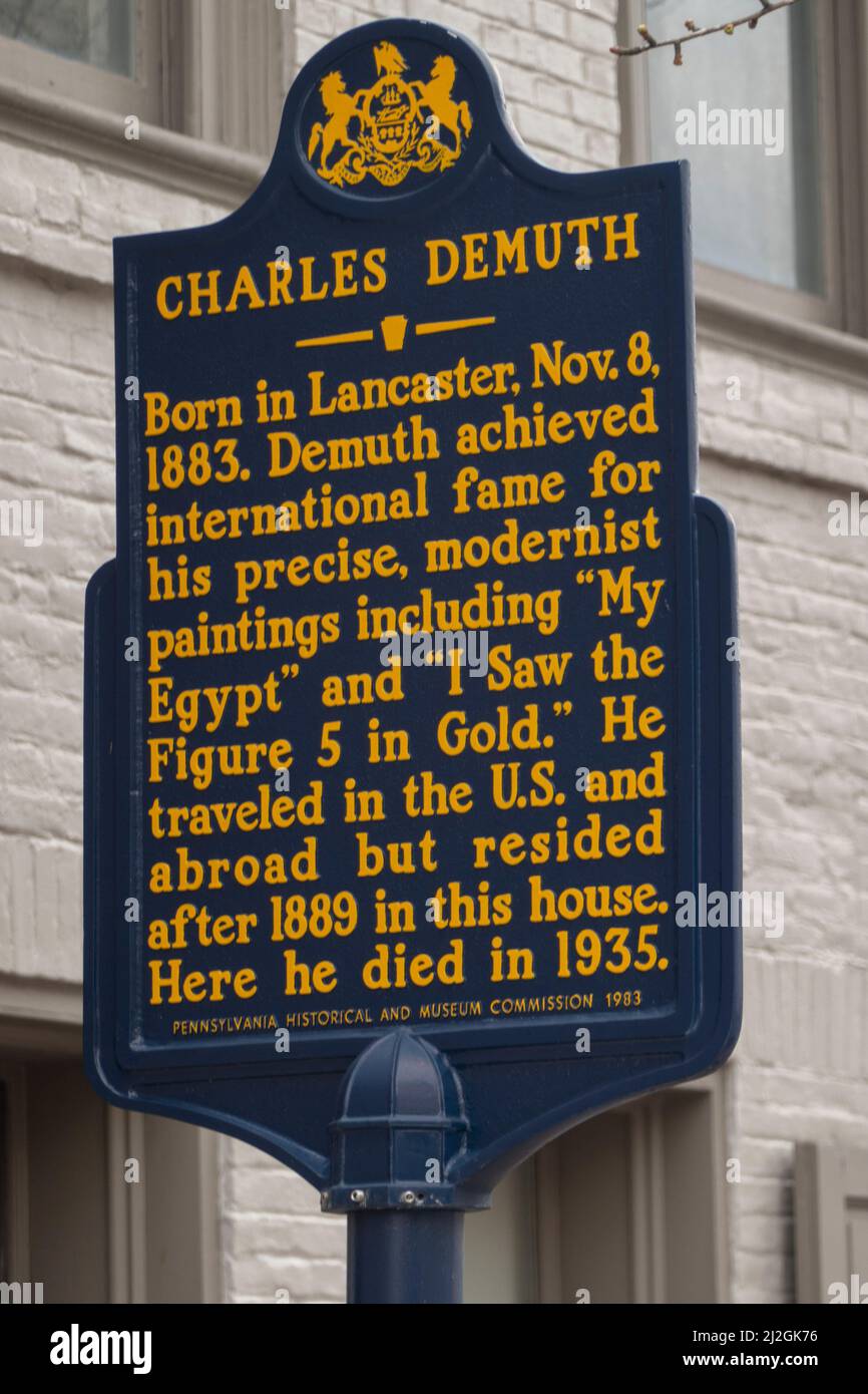 Historic downtown lancaster sign hi-res stock photography and images ...