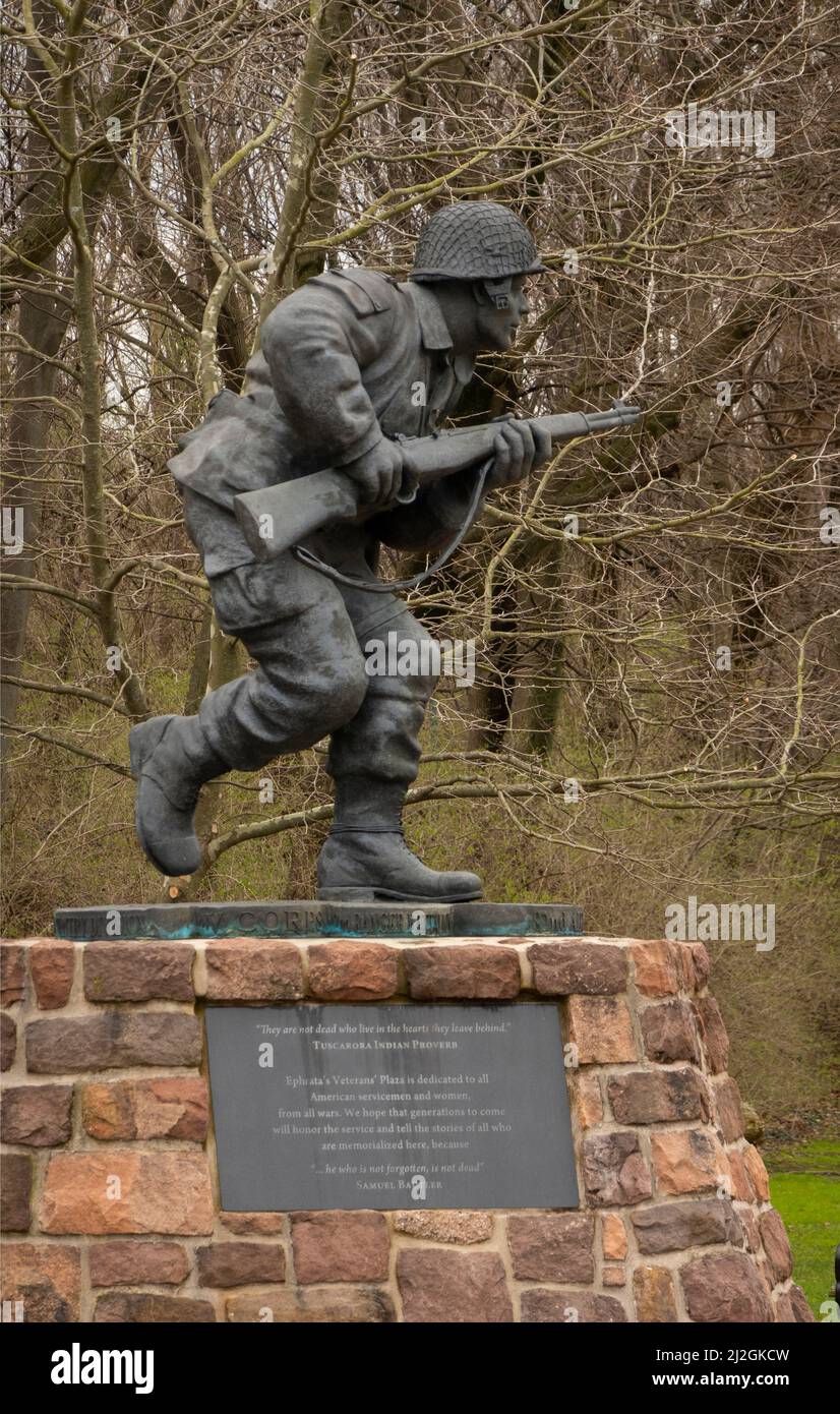 Major Dick Winters memorial monument in Ephrata PA Stock Photo - Alamy