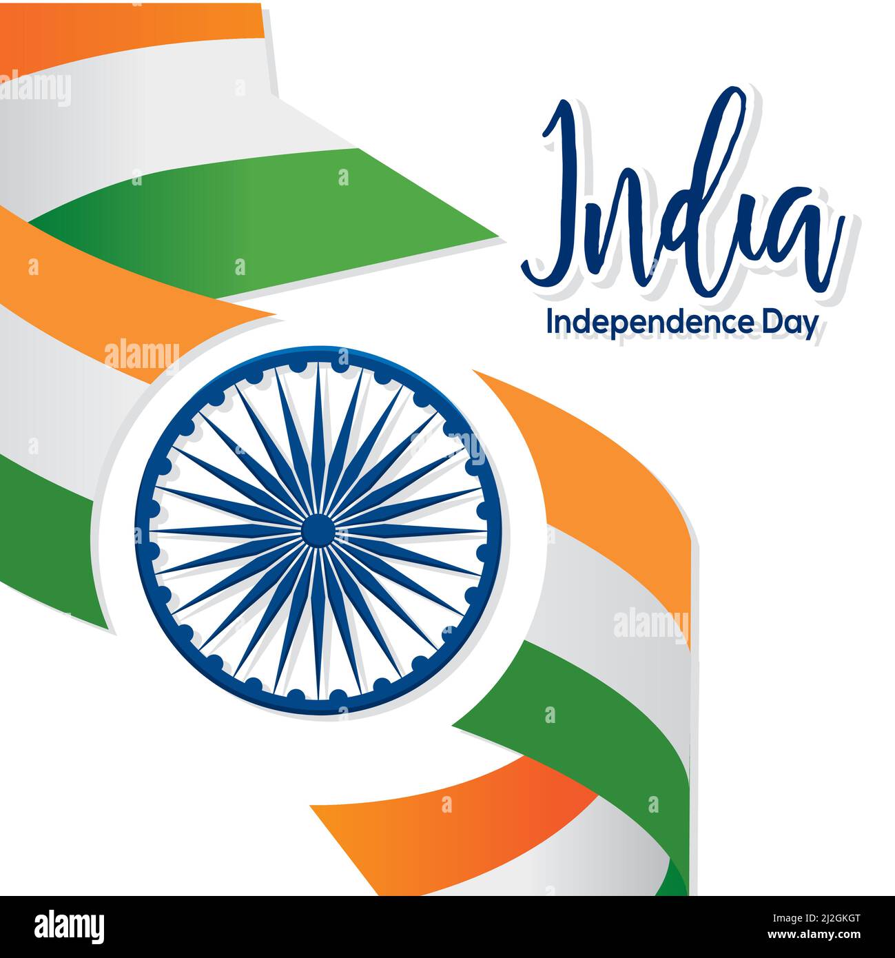 Isolated flag India logo independence day vector illustration Stock ...