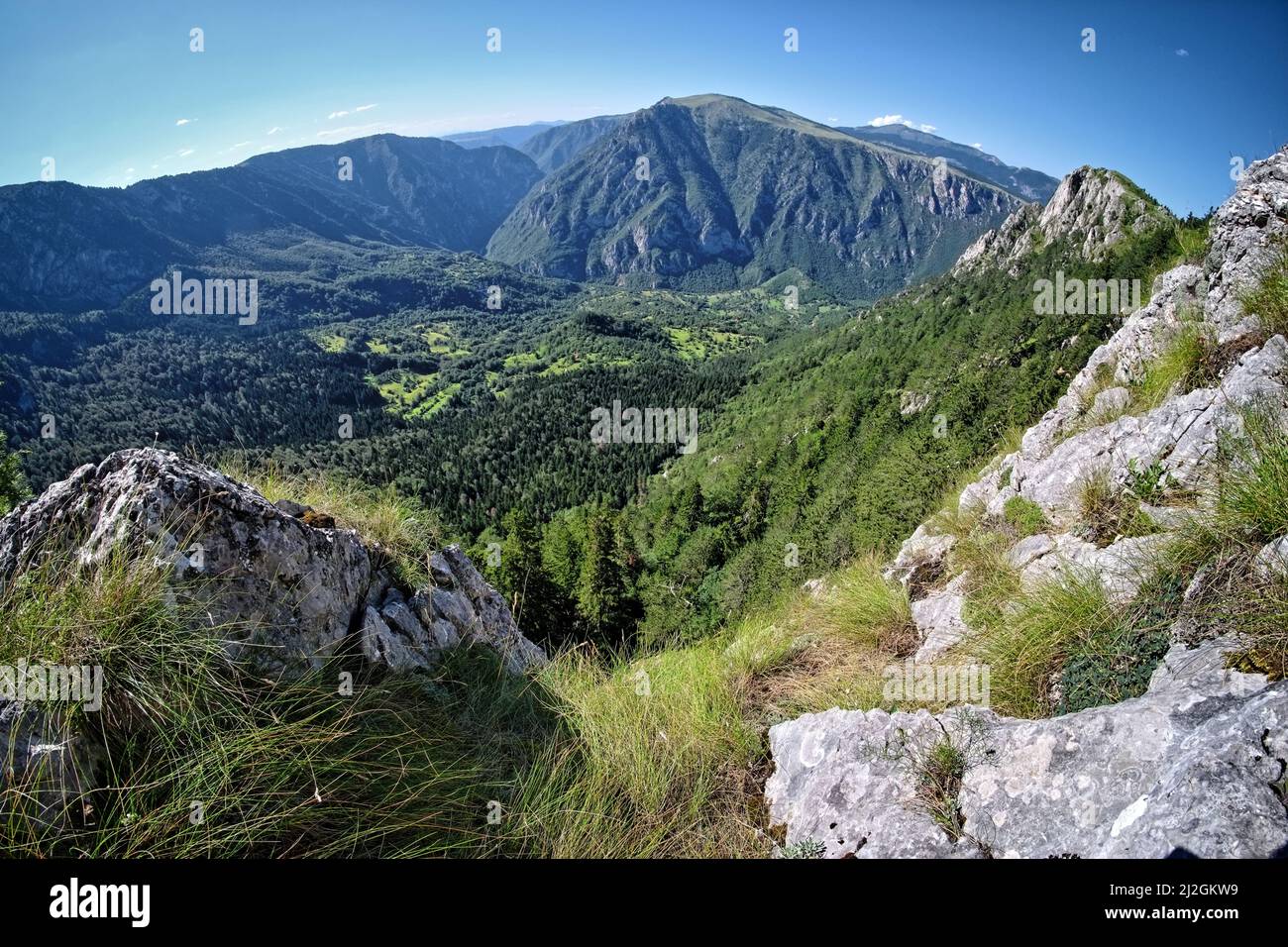 Tara Canyon view from Curevac viewpoint In Durmitor National Park ...