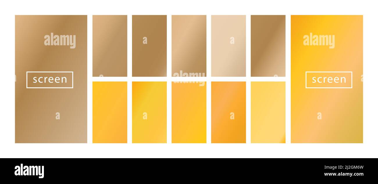 Mobile screen lock display collection of colorful backgrounds in trendy ...