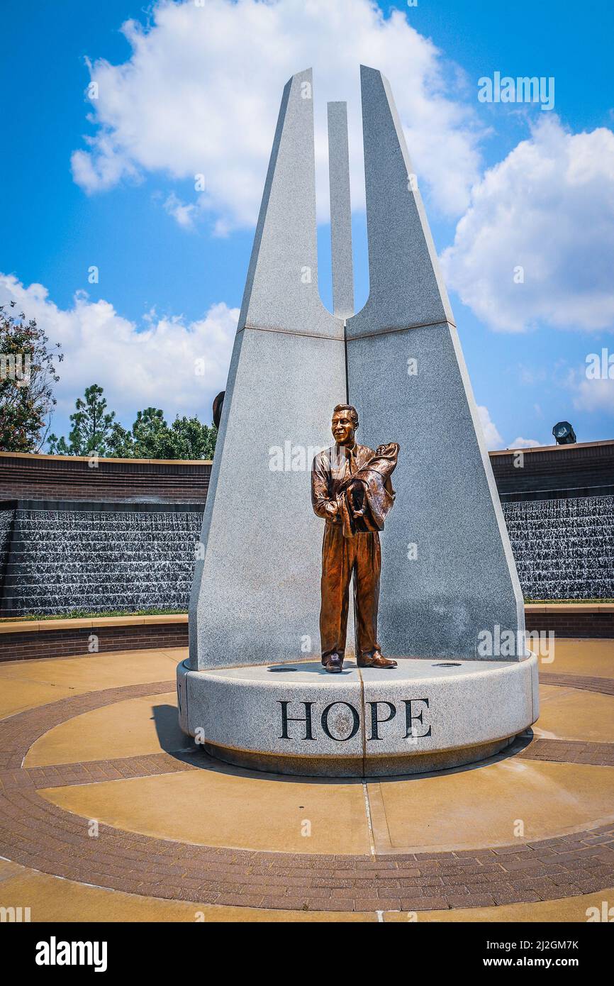 2021 07 28 Tulsa OK USA - One of three sculptures created from actual ...