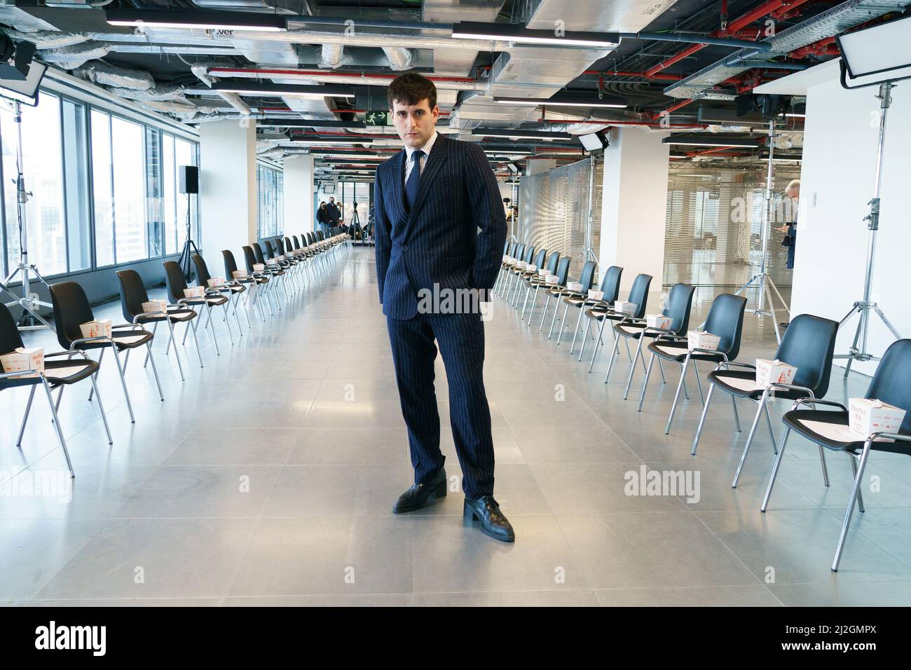 Designer Alejandro Gomez Palomo known as Palomo Spain, poses during the ...