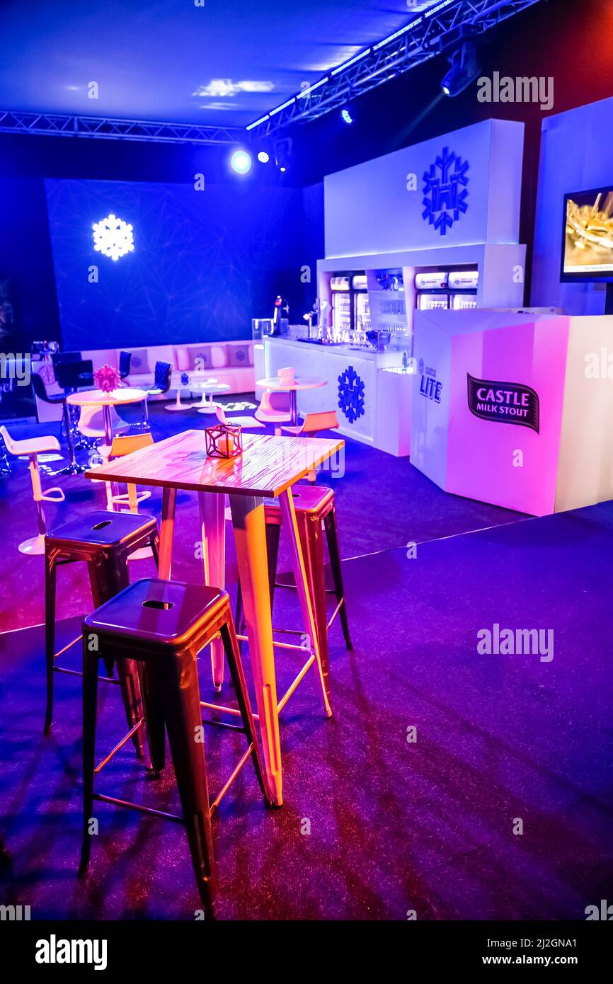 The interior of Alcohol bar and tavern in Cape Town, South Africa Stock ...