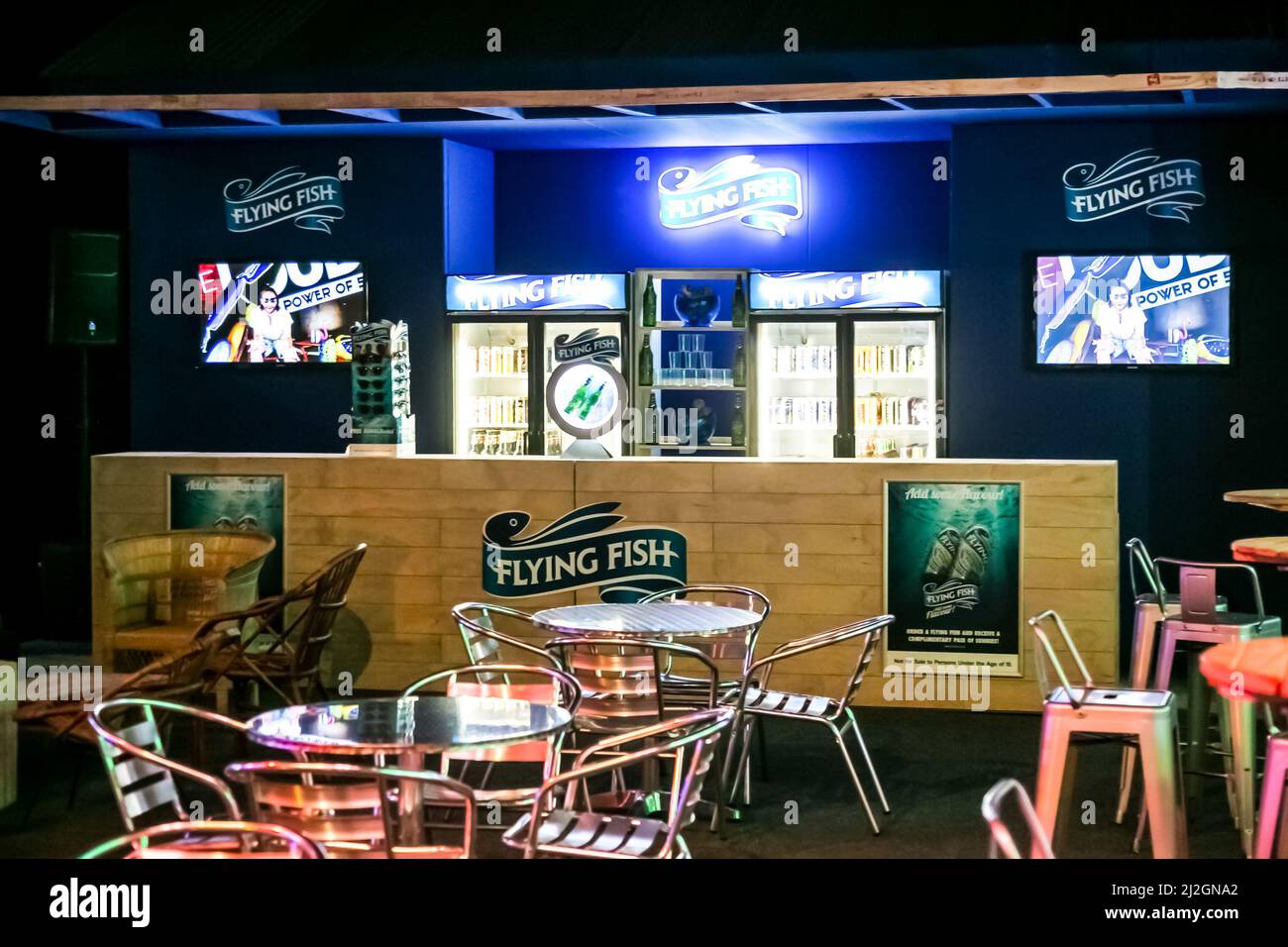 The interior of Alcohol bar and tavern in Cape Town, South Africa Stock ...