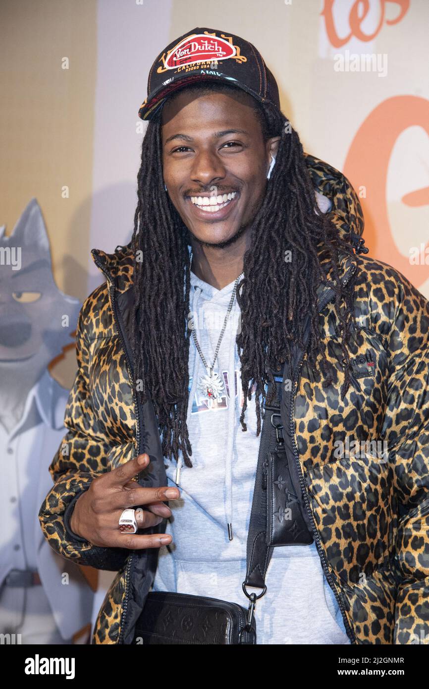 Paris, France. 1st Apr 2022. Cheu-B attending the Les Bad Guys french ...